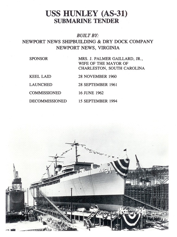 USS Hunley AS-31 (Cold Warrior Extraordinaire) – theleansubmariner