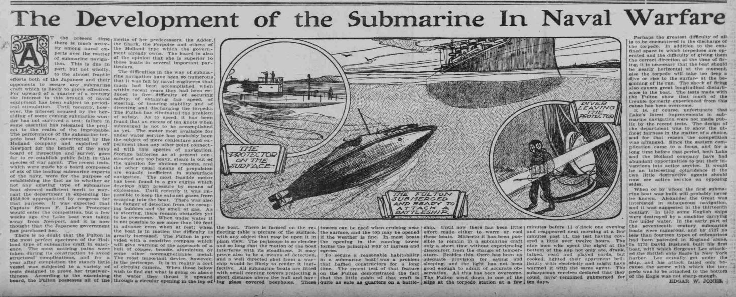 1903 – 1904 A Different Kind of Submarine Race – theleansubmariner